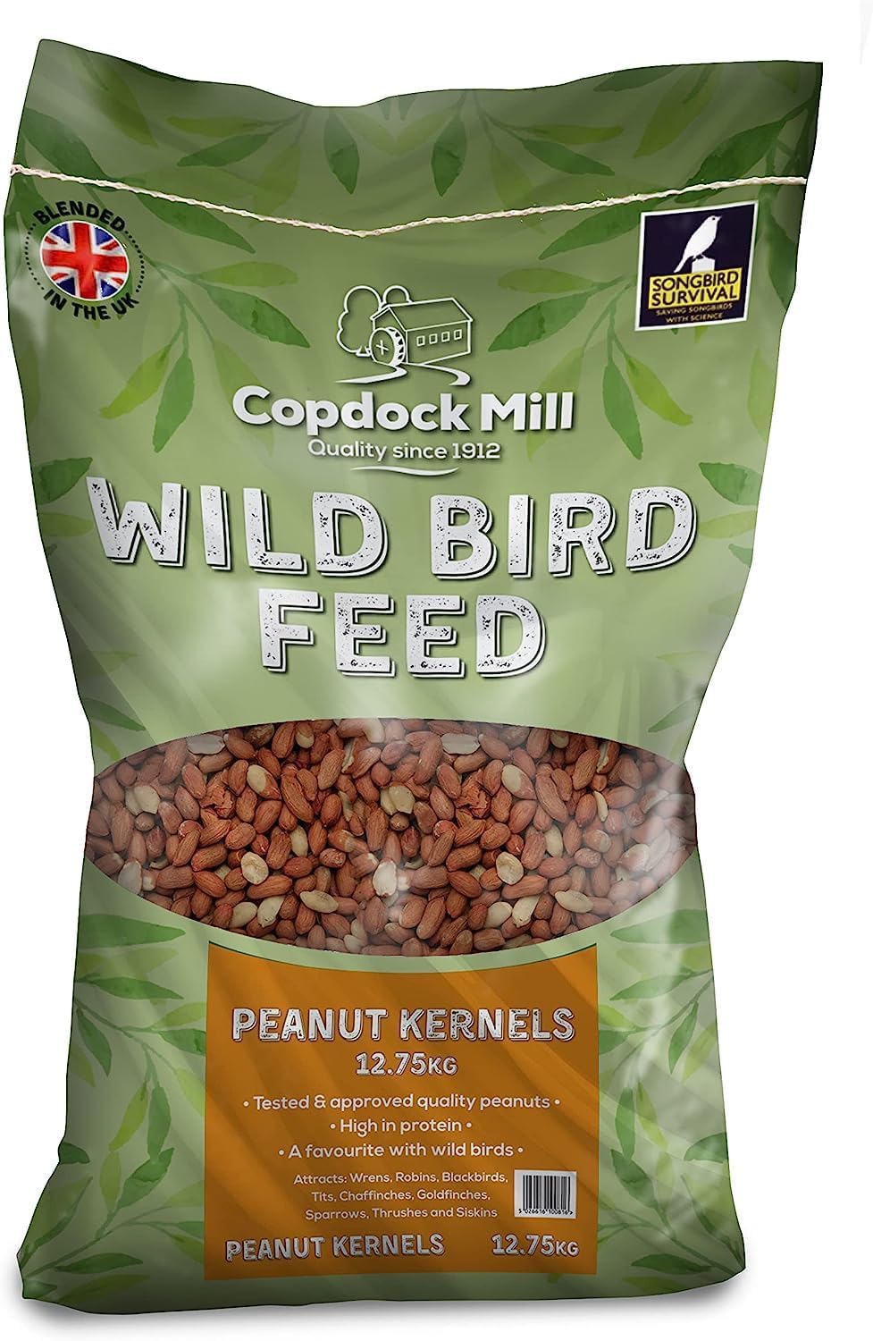 Copdock Mill Peanuts for Wild Birds - Peanut Kernels Bird Feed 20kg ...