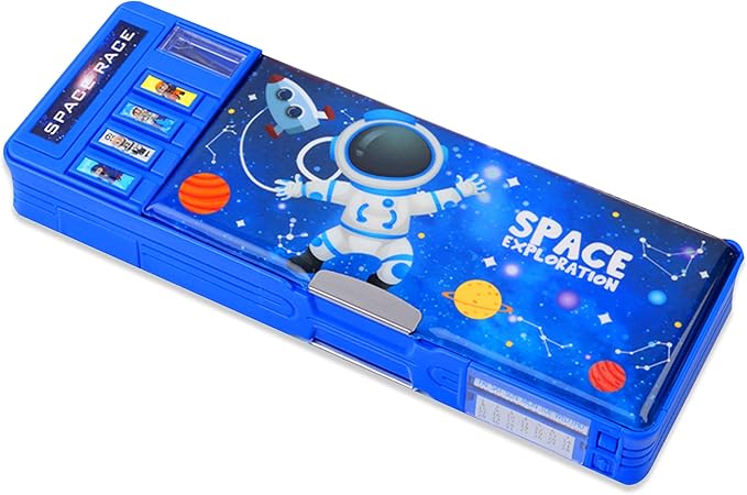 Pop Up Multifunction Pencil Case for Boys, Cute Cartoon Pen Box ...