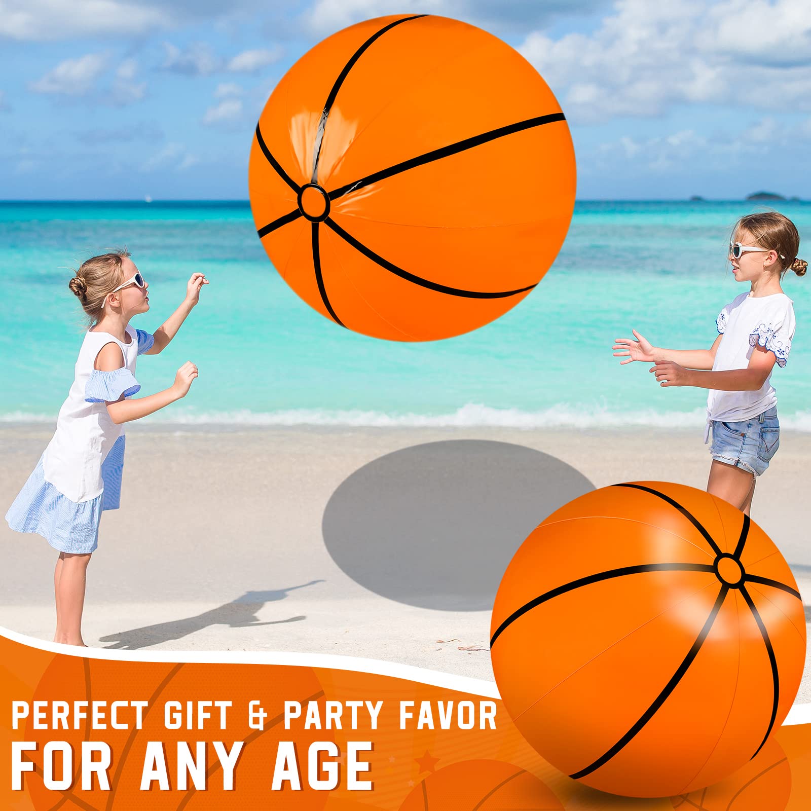 Snapklik.com : Meooeck 27 Inch Inflatable Basketball Giant Beach Balls ...