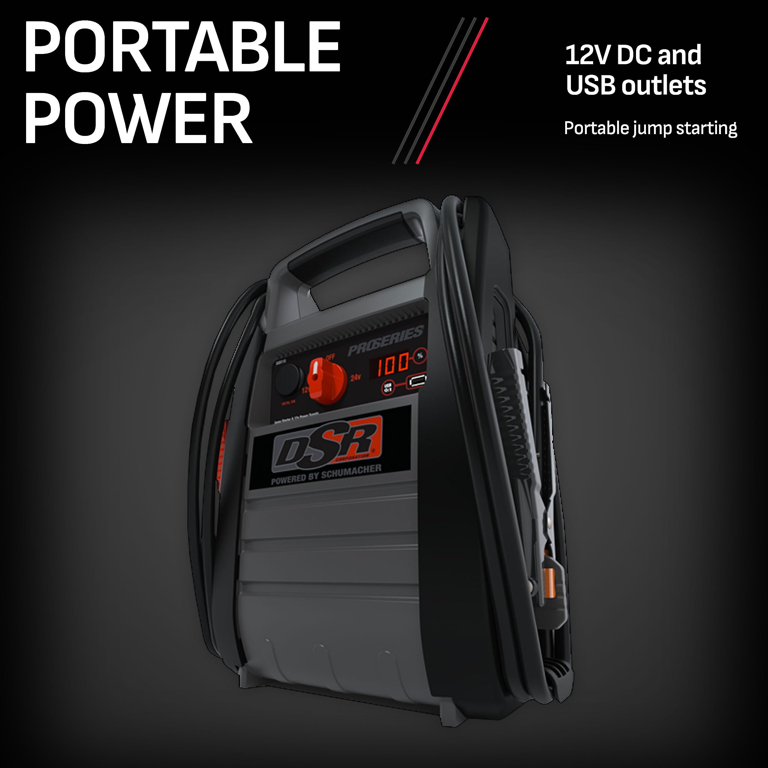 Snapklik.com : Schumacher DSR115 - Rechargeable Jump Starter - 12V 4400 ...