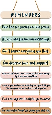 Amazon.com: Inspirational Wall Decor Signs for Office Home, Positive ...