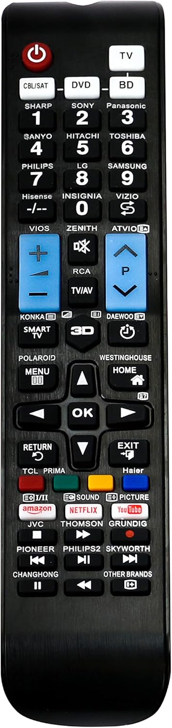 Amazon.com: QFX REM-10 Universal 4 in Smart TV Remote Control Sony ...