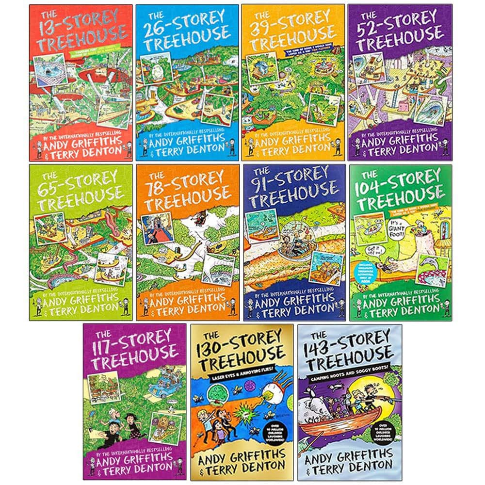 The Treehouse Storey Books 1 - 11 Collection Set by Andy Griffiths (13 ...