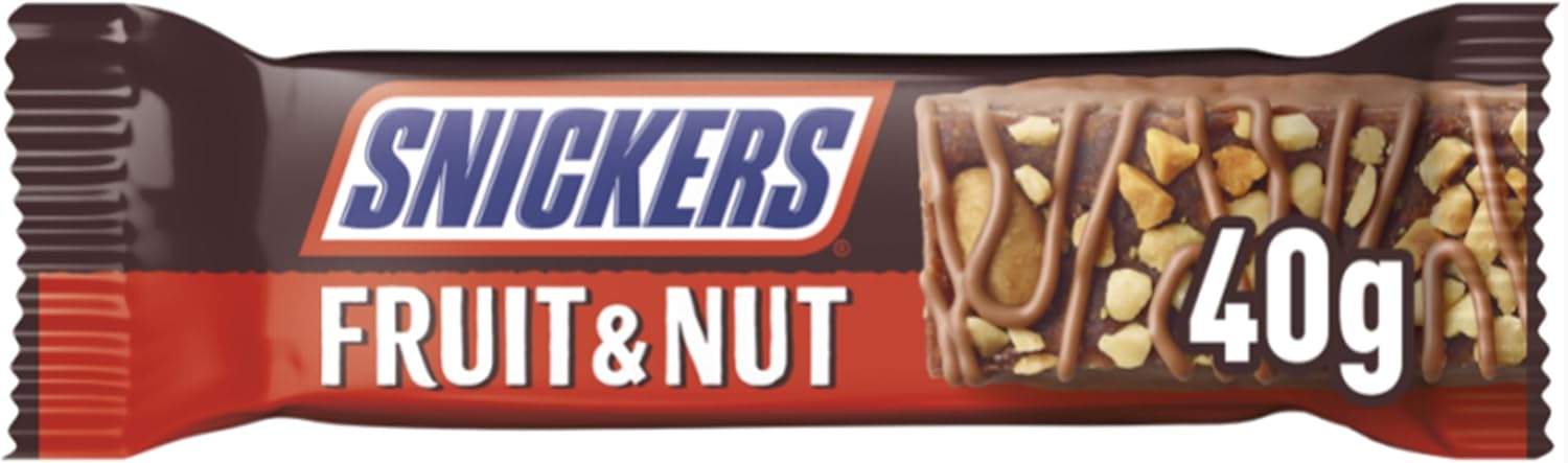 Snickers Fruit & Nut Milk Chocolate Snack Bar 40g : Amazon.co.uk: Grocery
