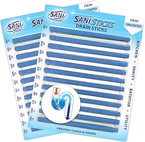 Sani Sticks Drain Cleaner & Deodorizer | Non-Toxic, Enzyme Formula to ...