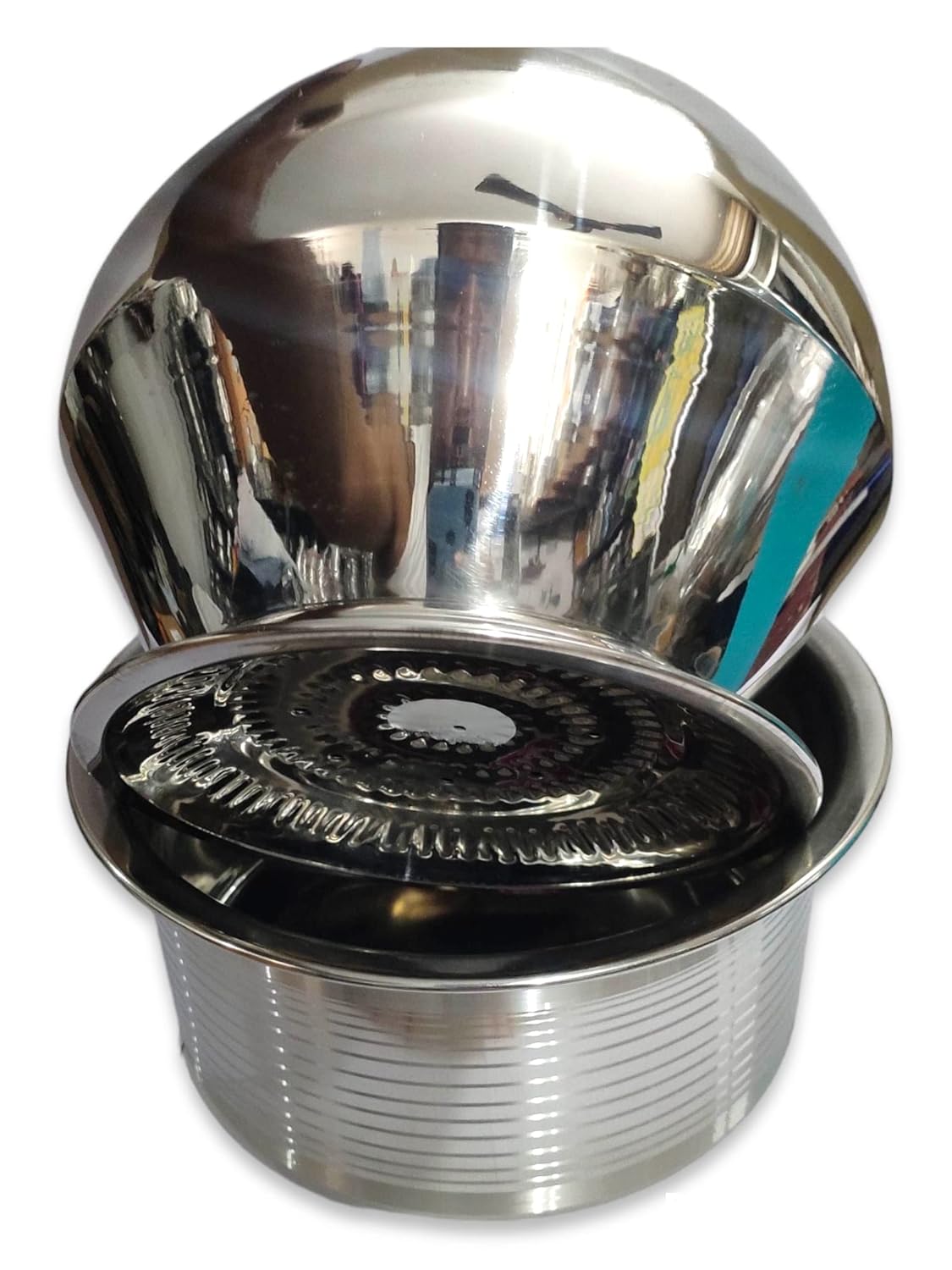 Buy NAAYAGI ®- STAINLESS STEEL - Traditional RICE COOKING POT set with ...