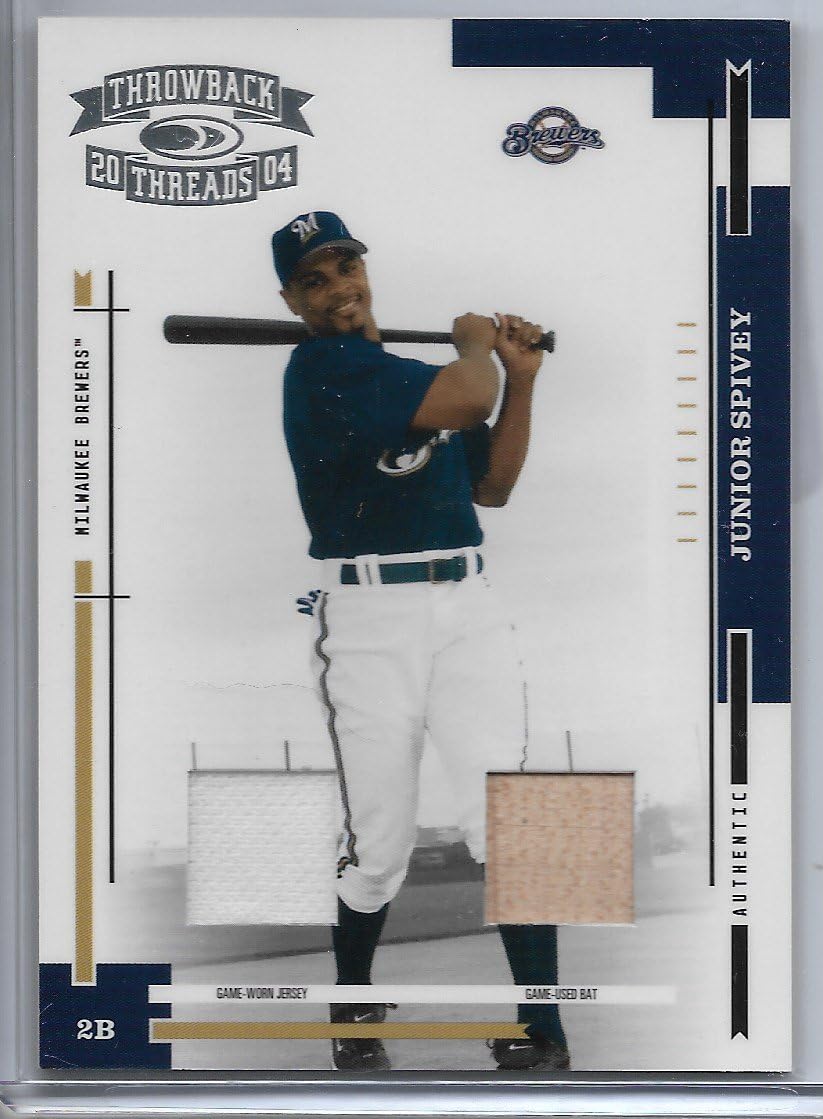 Amazon.com: 2004 Throwback Threads Baseball Junior Spivey Game Used ...
