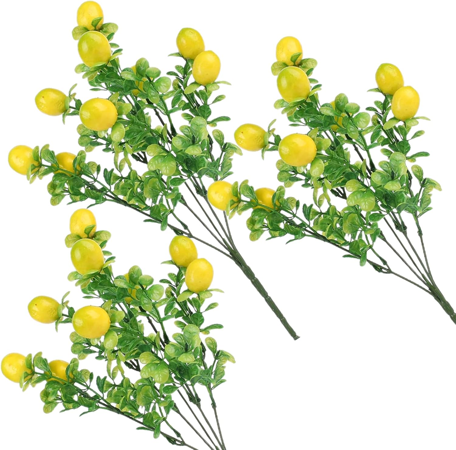 Amazon.com: Aphmeir 3 Pack Artificial Lemon Branches for Vases, 14 Inch ...