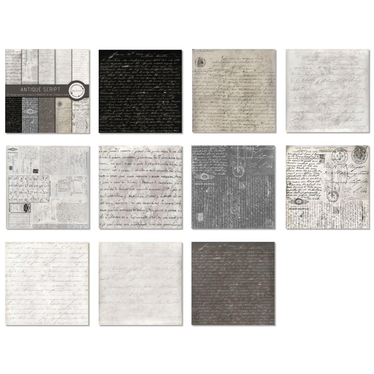 antique script paper pack : Amazon.in: Home & Kitchen