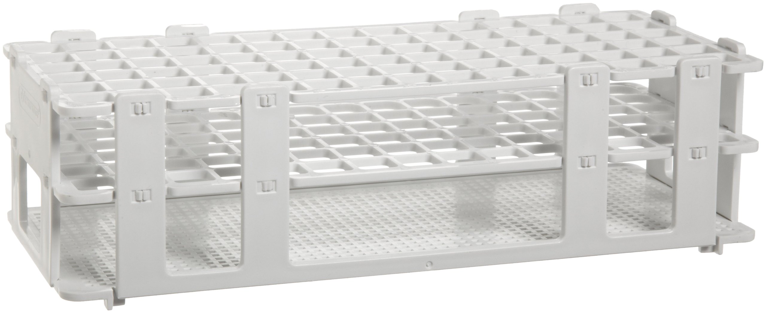 SP Bel-Art No-Wire Test Tube Rack; For 10-13mm Tubes, 90 Places, White ...