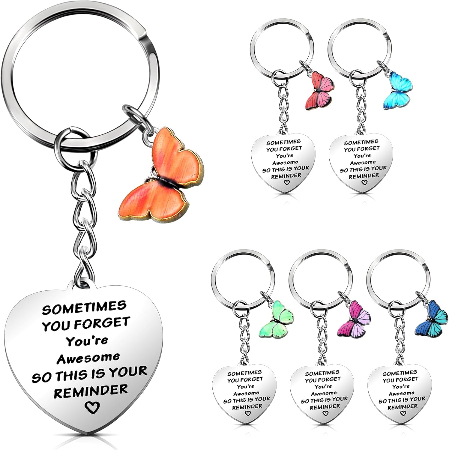 Sureio 6 Pcs Inspirational Butterfly Gifts for Women Motivational ...