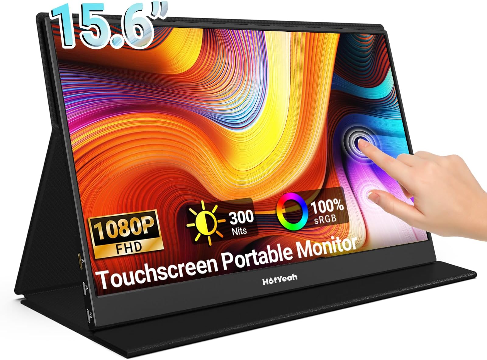 Amazon.com: UPERFECT Y Portable Monitor Freestanding Touchscreen, 15.6 ...