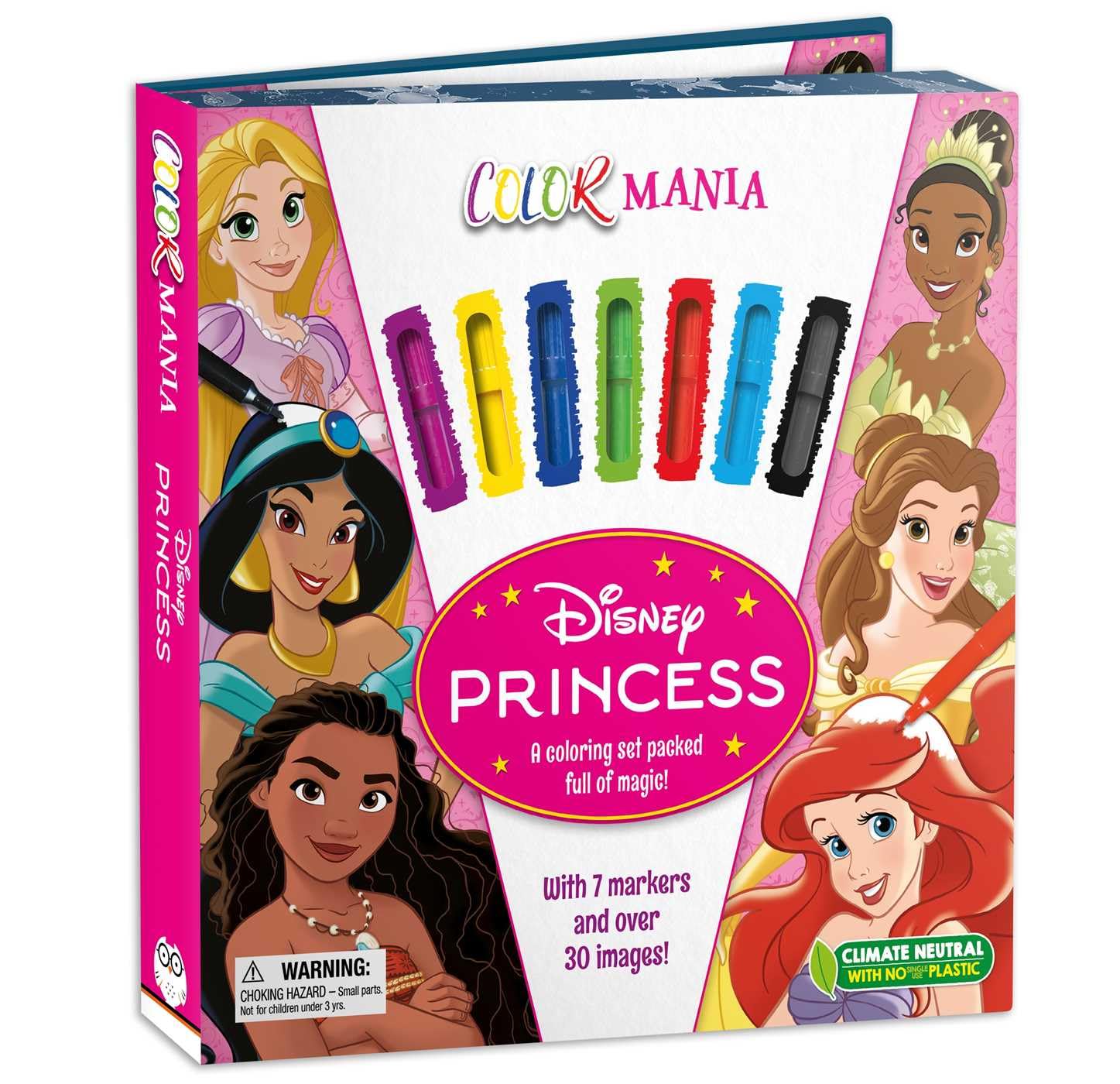 Disney Princess: Colormania: with 7 Felt Tip Pens and 30 Pages of ...