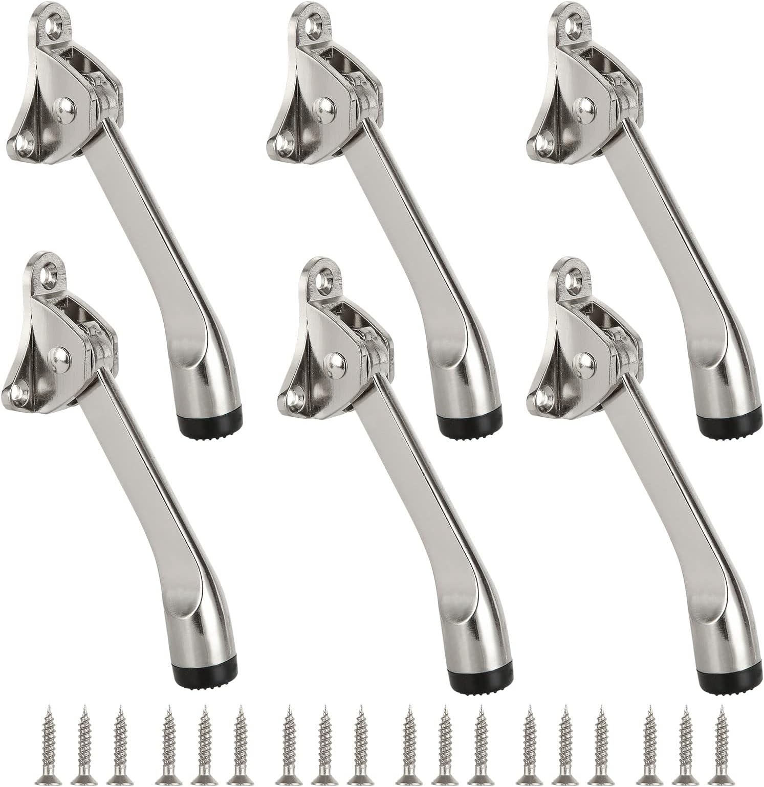 Amazon.com: 6 Pieces Heavy Duty Door Stops for Bottom of Door Kickdown ...