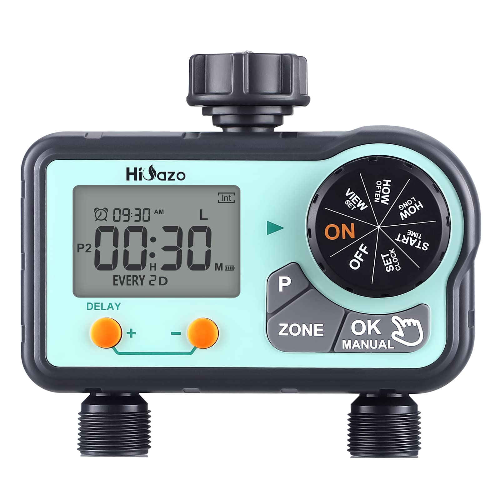 HiOazo Sprinkler Timer, Water Hose Timer Programmable 6 Plans, Water ...