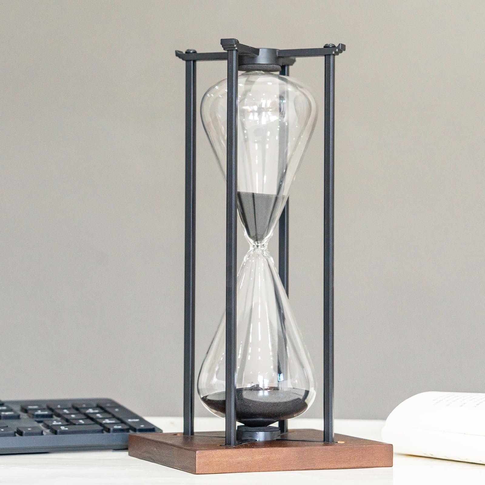 Amazon.com: JINYISI Hourglass,Hourglass Timer,Decorative Wooden ...