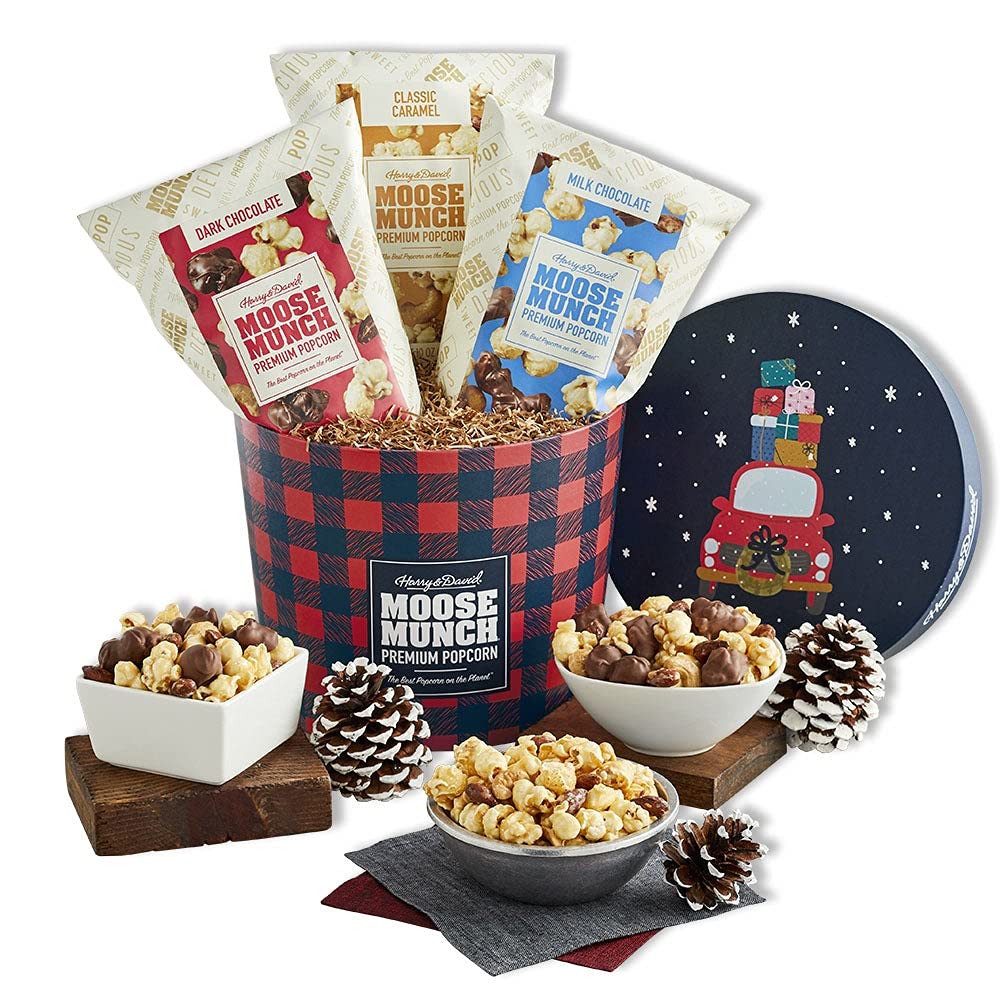 Amazon.com: Moose Munch Premium Popcorn Holiday Drum By Harry & David ...