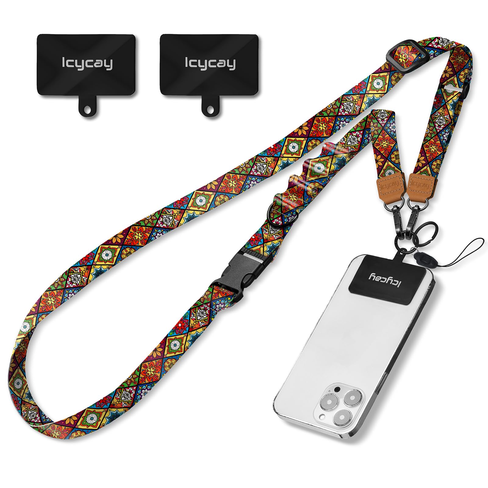 Amazon.com: Icycay Phone Lanyard Crossbody, Boho Cell Phone Lanyard for ...