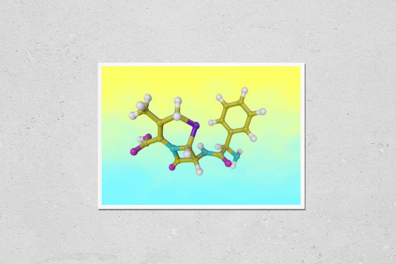 Buy Reproduction of Molecular structure of cephalexin that used to ...