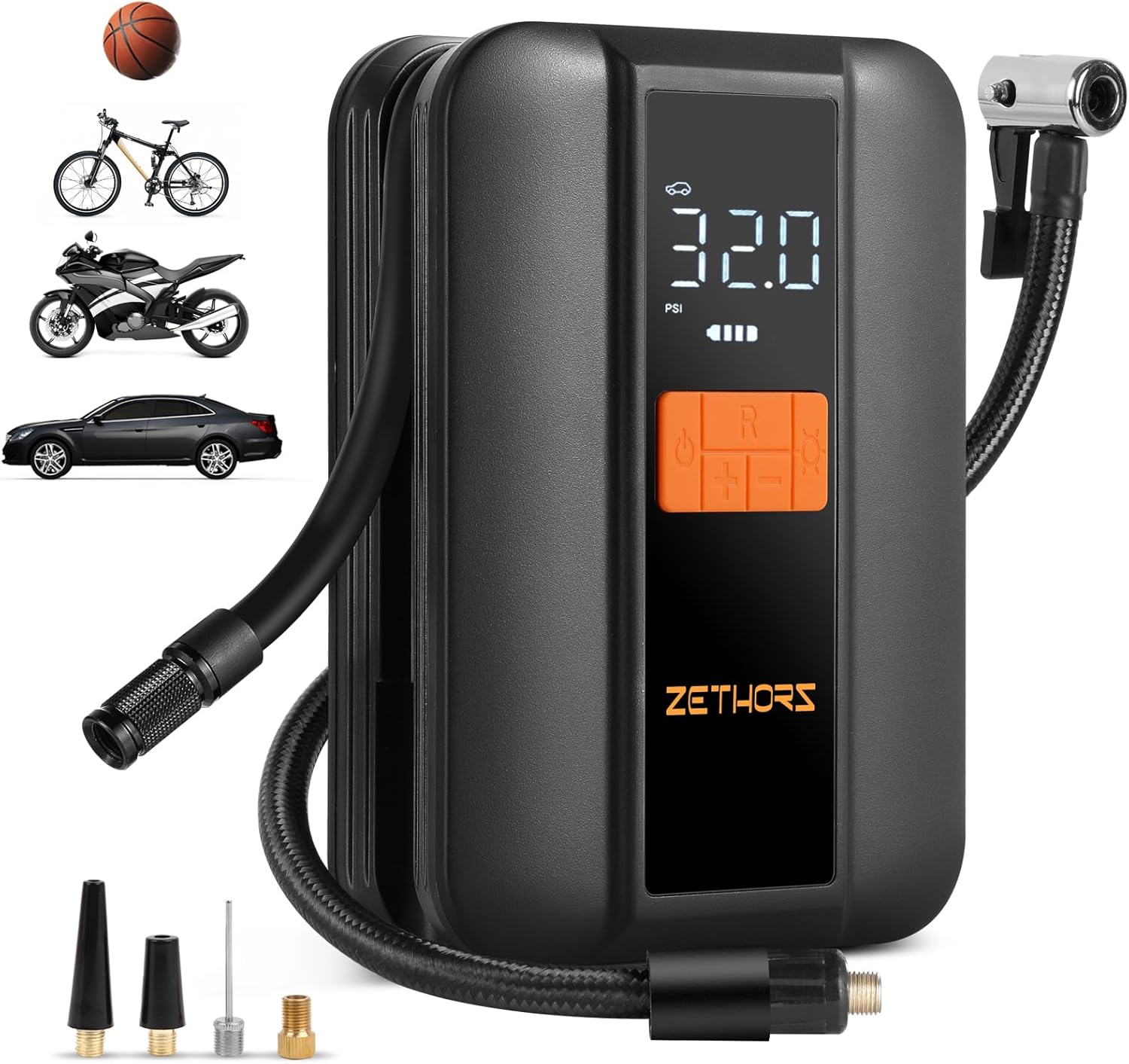 Amazon.fr : Zethors Gonfleur Pneus Voiture sans Fil, 150PSI Compresseur ...