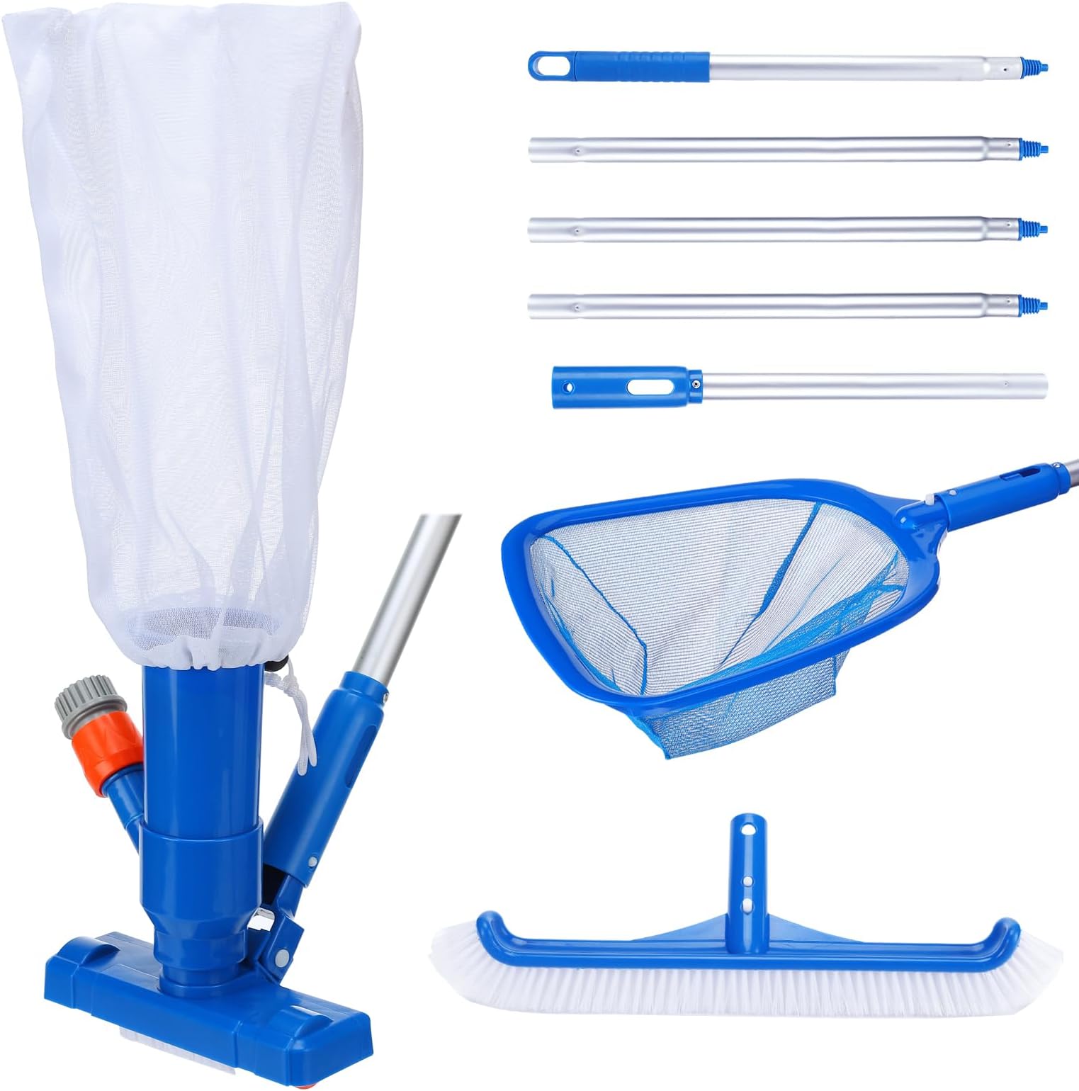Amazon.com : Ultra-Long 78" Swimming Pool Cleaning Kit - Vacuum Cleaner ...
