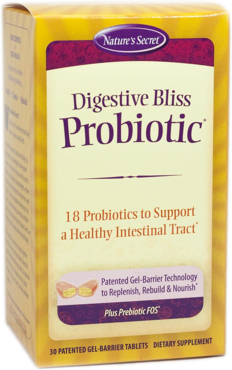 Amazon.com: Nature's Secret Digestive Bliss Probiotic, 30 Tablets ...