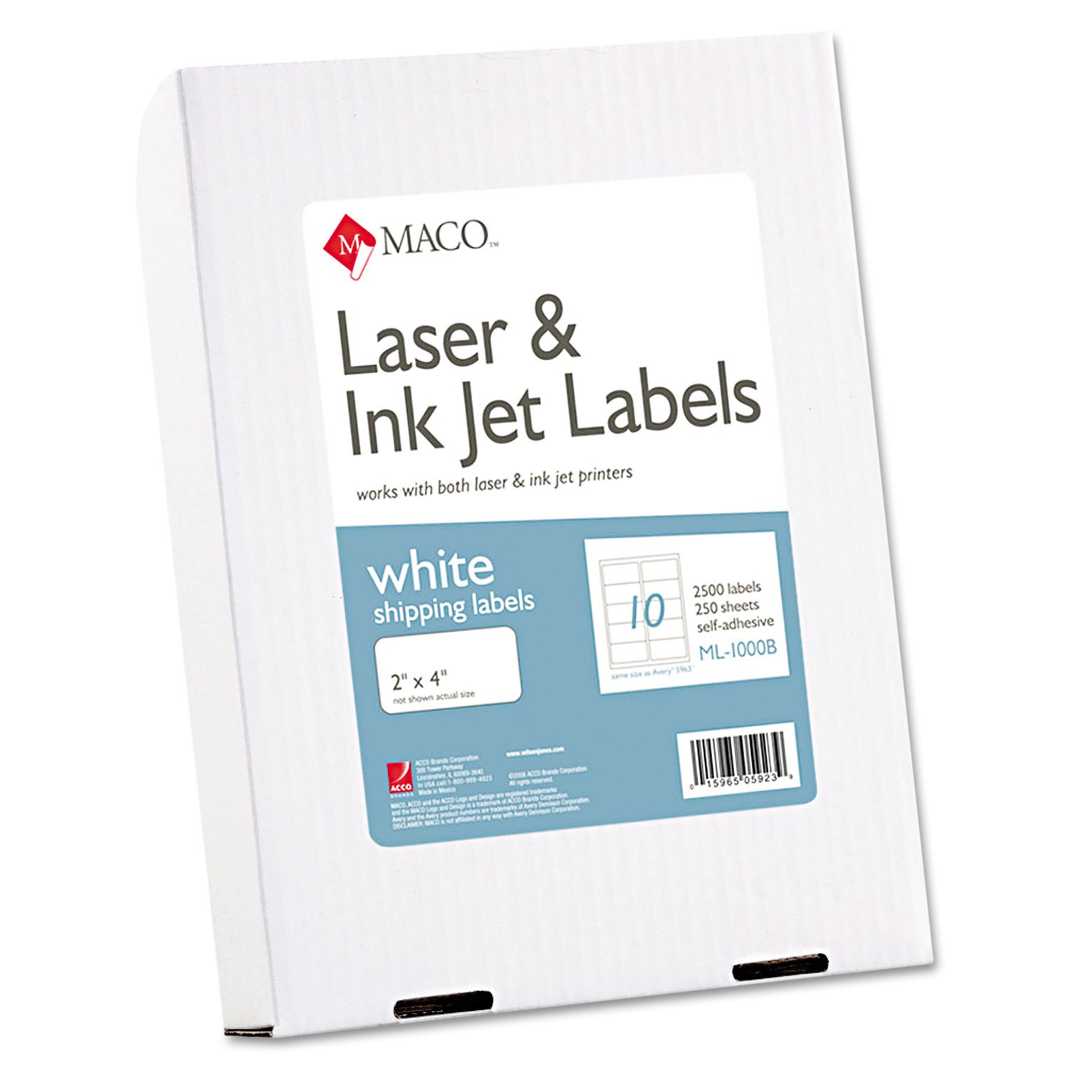 Snapklik.com : MACO Printable Labels For Shipping - Laser/Ink Jet ...