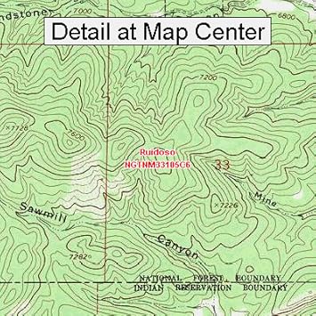 Amazon.com : USGS Topographic Quadrangle Map - Ruidoso, New Mexico ...