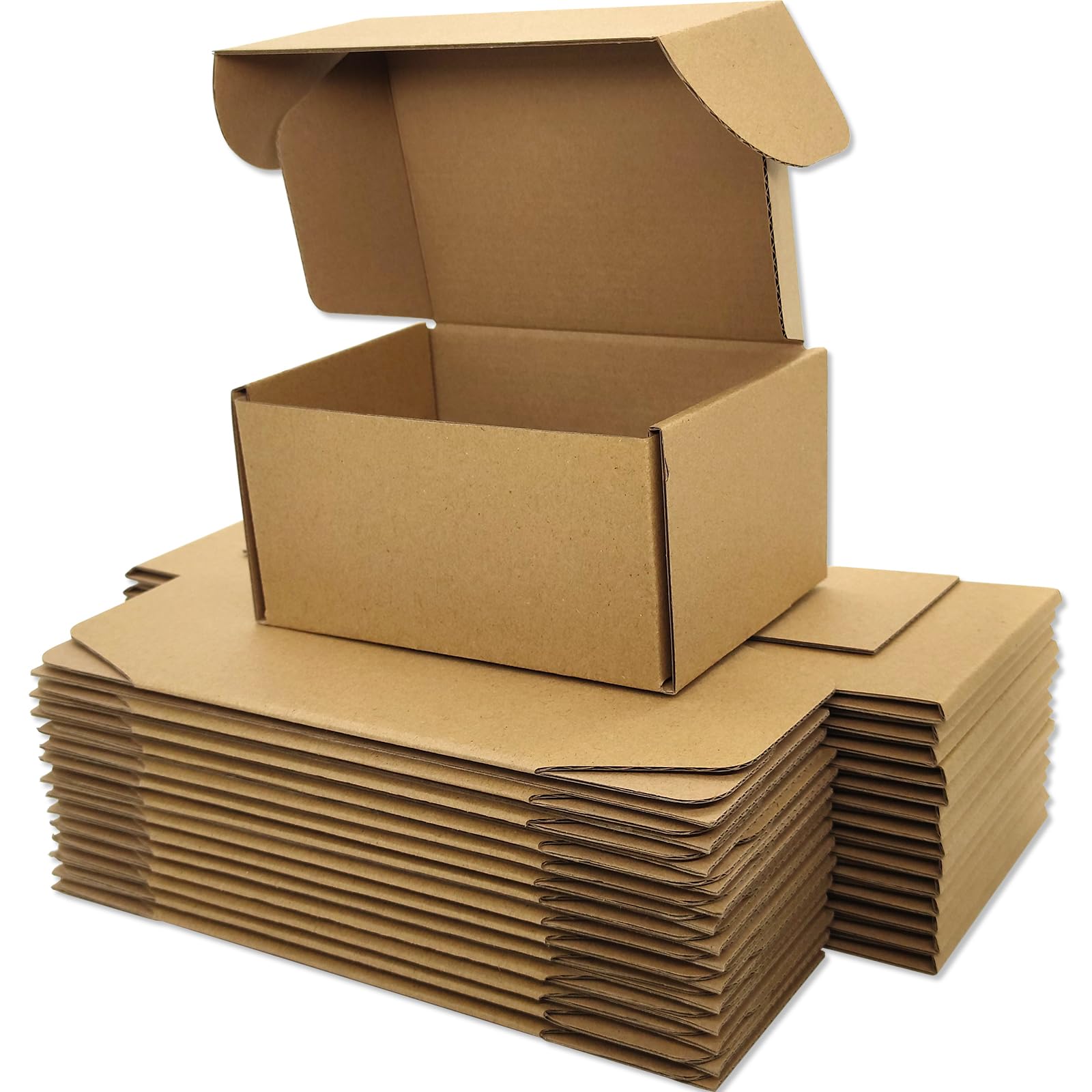 Amazon.com : Lmuze Small Brown Shipping Boxes for Small Business Pack ...