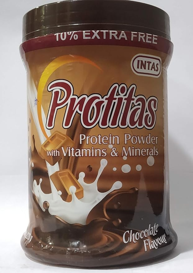 Intas Protitas Protein Powder with Vitamins, Minerals | 220 g ...