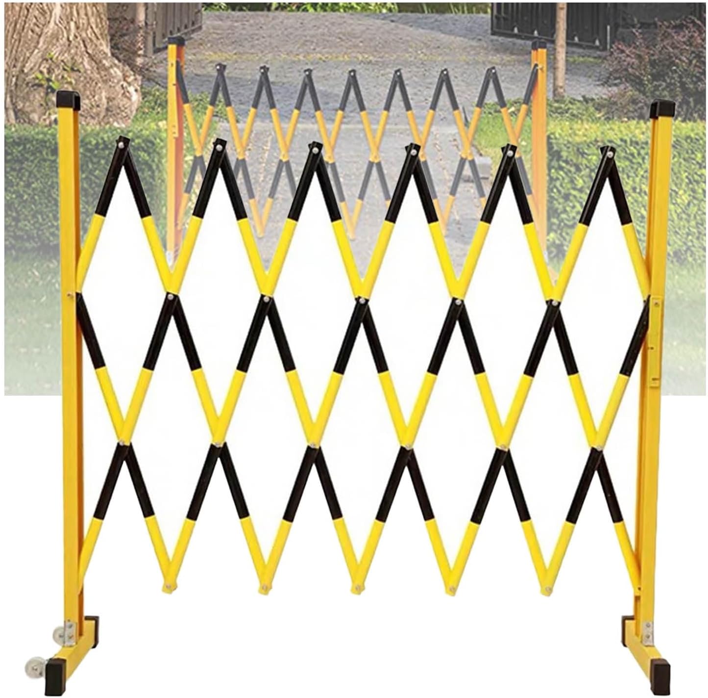 Amazon.com: AttreX Expandable Industrial Metal, Gate with Casters Easy ...