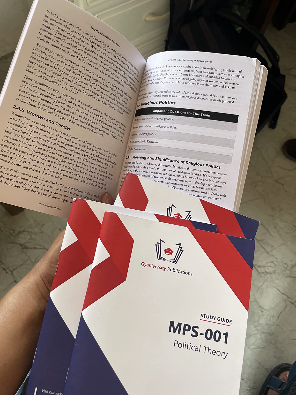 MPS 1st Year IGNOU Study Guides Combo (Set of 4 books including MPS-001, MPS-002, MPS-003, MPS ...