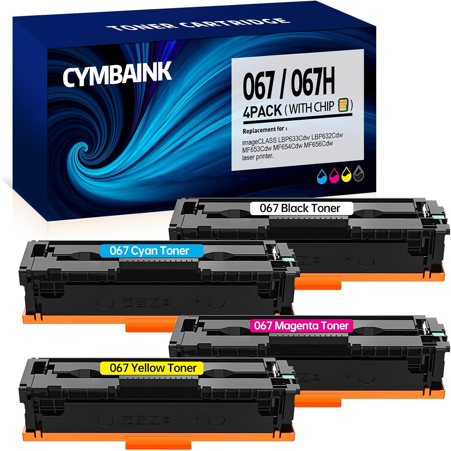 Amazon.com: CYMBAINK 067 CRG-067 Replacement for 067 067H CRG-067H ...