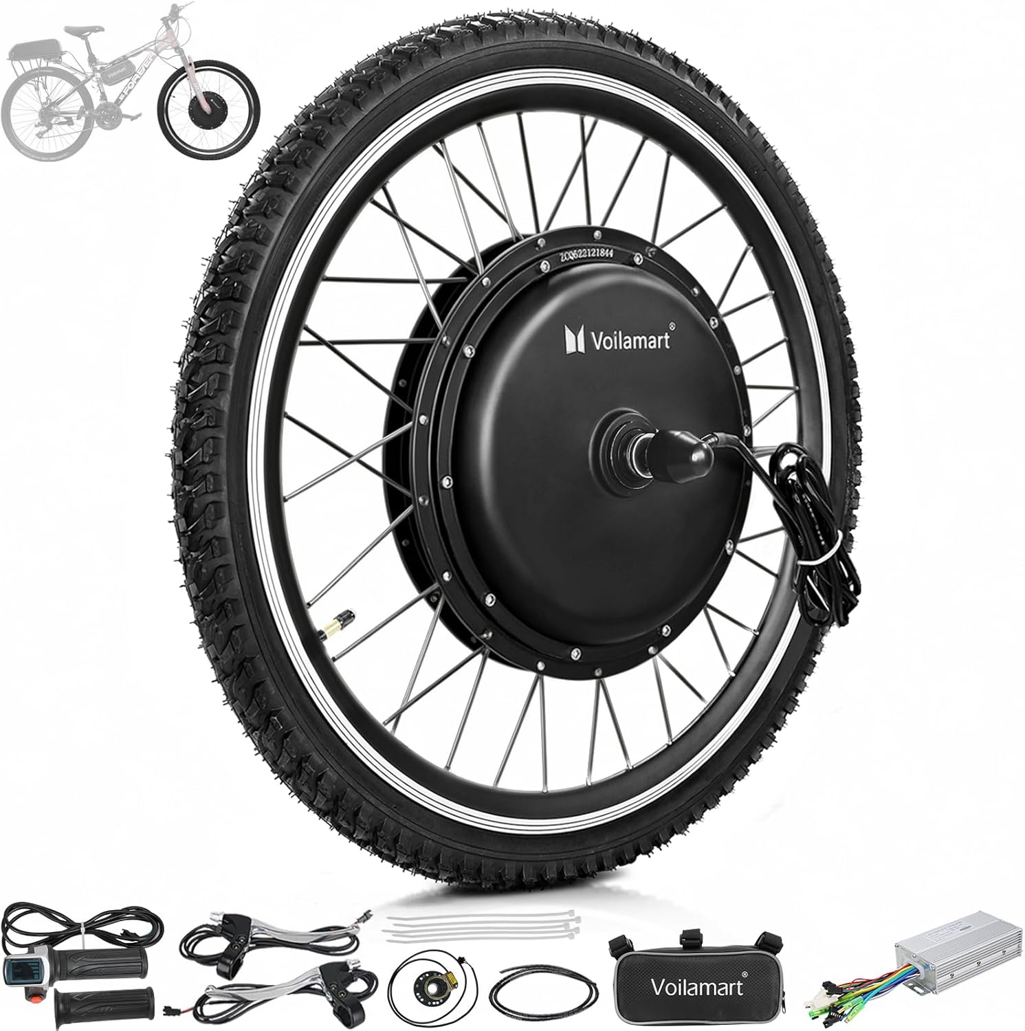 Amazon.com : Voilamart 20IN 406 Ebike Conversion Kit 48V 1000W Electric ...