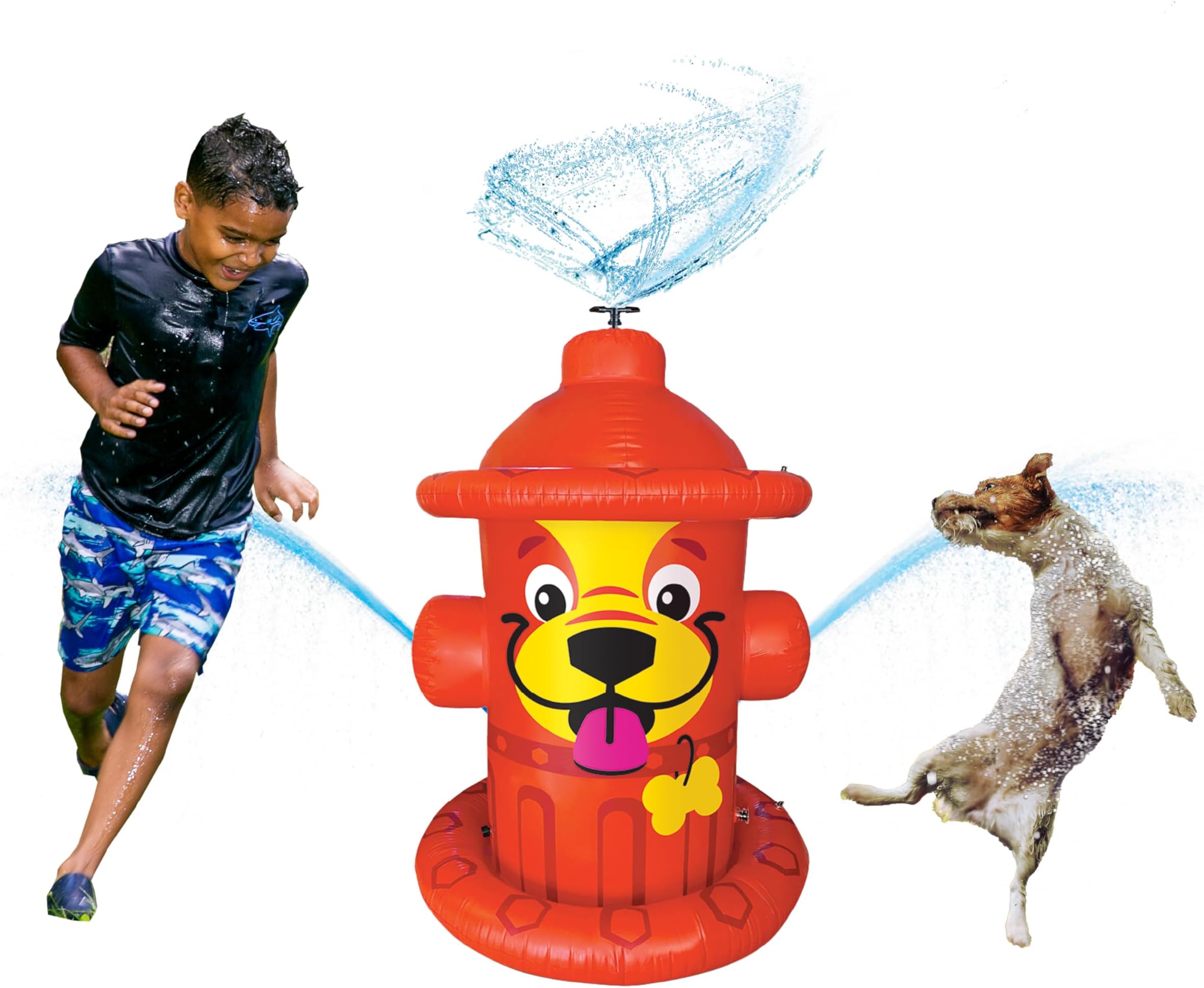 Amazon.com: BigMouth Inc. Giant Inflatable Fire Hydrant Backyard Water ...