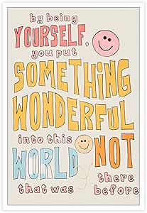 Amazon.com: Cute Mood Colorful Cartoon Preppy Canvas Wall Art Trendy By ...