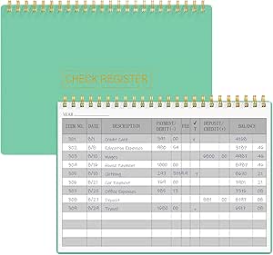 Amazon.com : HAUTOCO Check Registers for Personal Checkbook ...