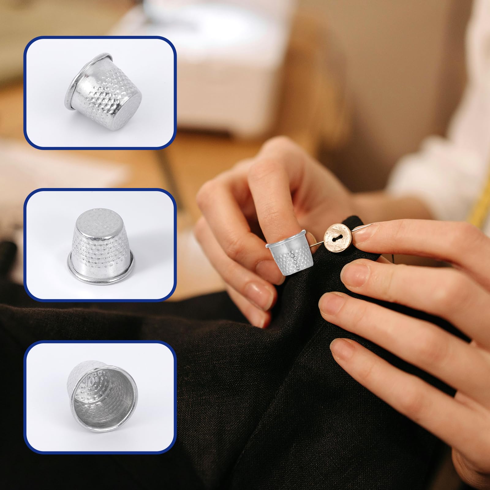 Silver Quilting Thimbles