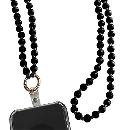 Amazon.com: Fiona Lucia Hand Beaded Crossbody Chain, Lanyard, Around ...