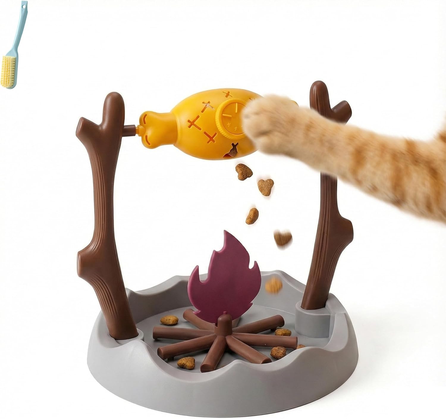 Amazon.com: Grilled Fish Cat Treat Dispenser Interactive Cat Puzzle ...