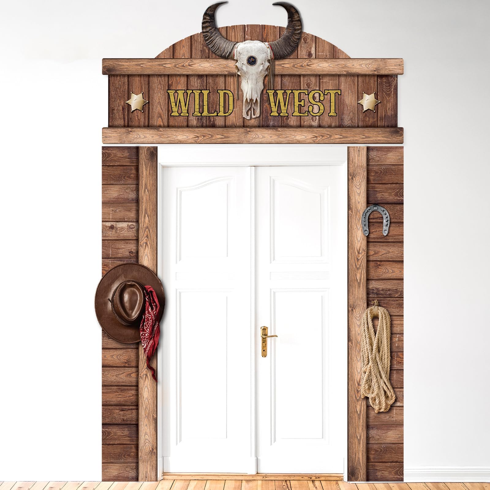 Amazon.com: 3 Pcs West Cowboy Door Decoration Wild West Party Decor ...