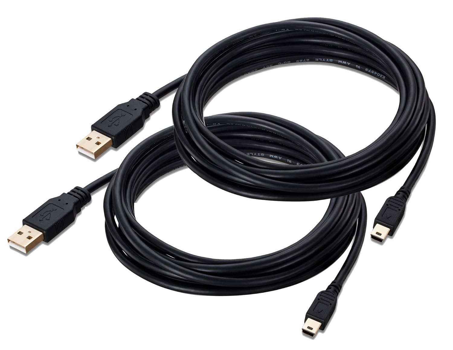 Ruaeoda Mini USB Cable 6 Feet,Ruaeoda 2 Pack USB 2.0 Type A to Mini 5 ...