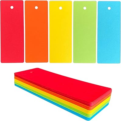 Amazon.com: 60 Sets Kraft Paper Blank Bookmarks with Tassels, Cardstock ...