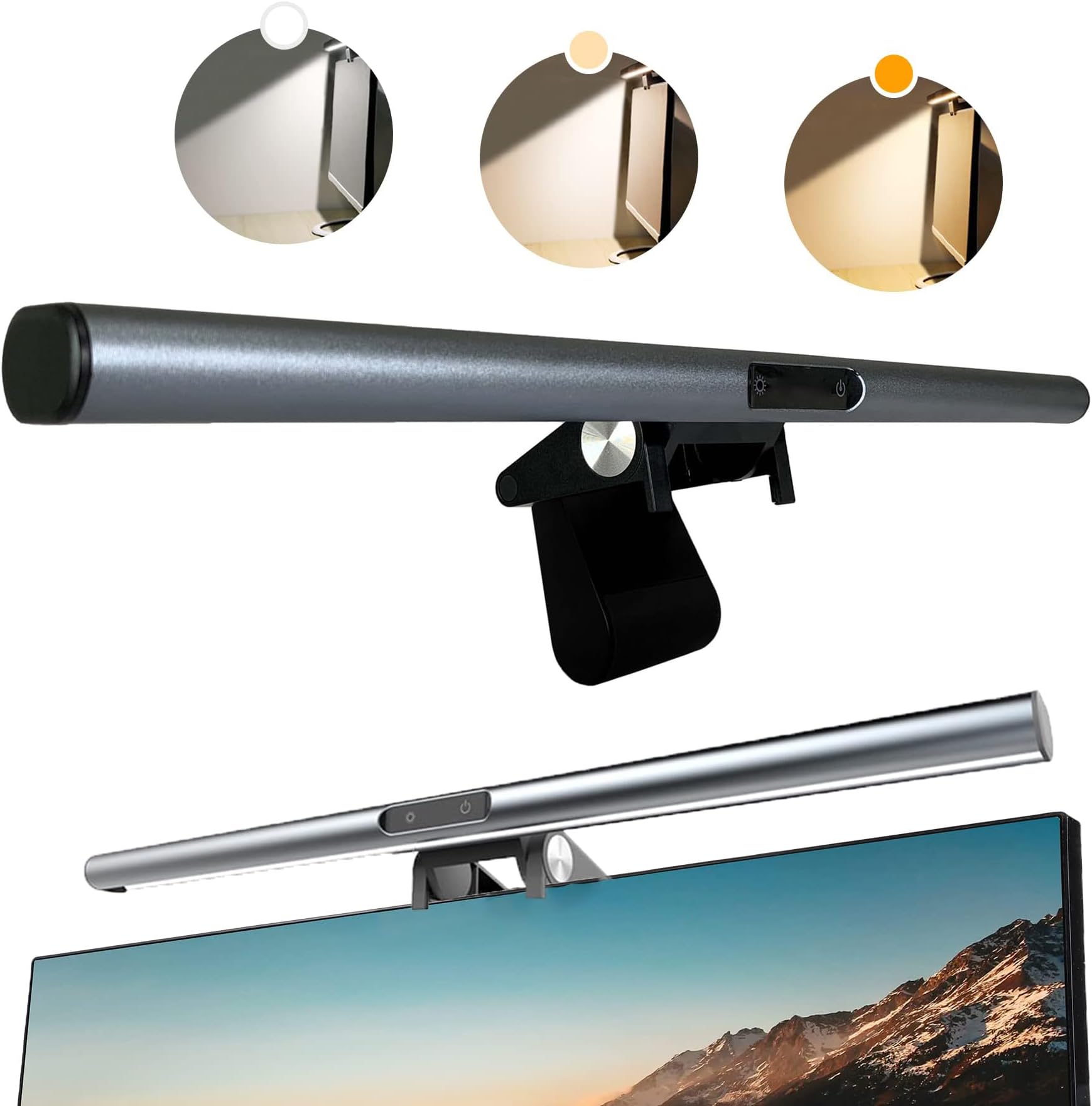 GoodTool Laptop Monitor Light Bar, 3 Color Monitor Led Lights(3000/4000 ...