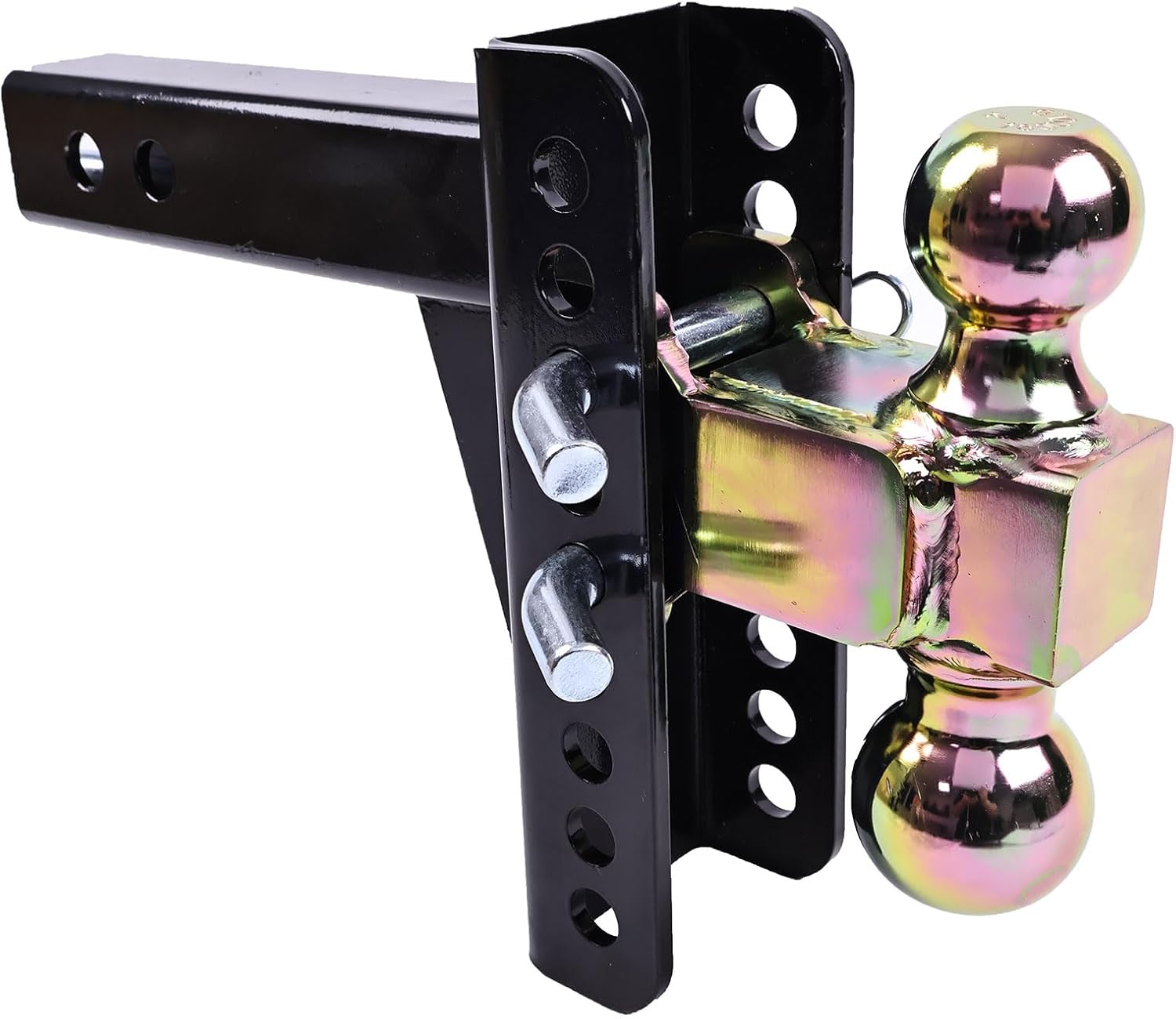 Amazon.com: HOLDWELL Adjustable Trailer Hitch Ball Mounts with Dual ...