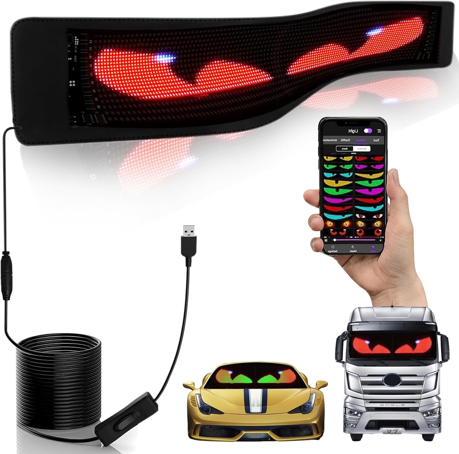 Amazon.com : LED Sign Huge Bright Advertising Programmable Scrolling ...