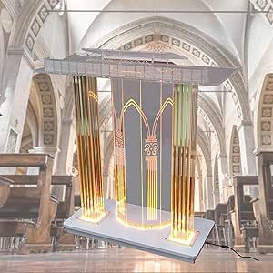 Amazon.com: Lectern Podium Stand, Acrylic Church Bible Reading Podium ...