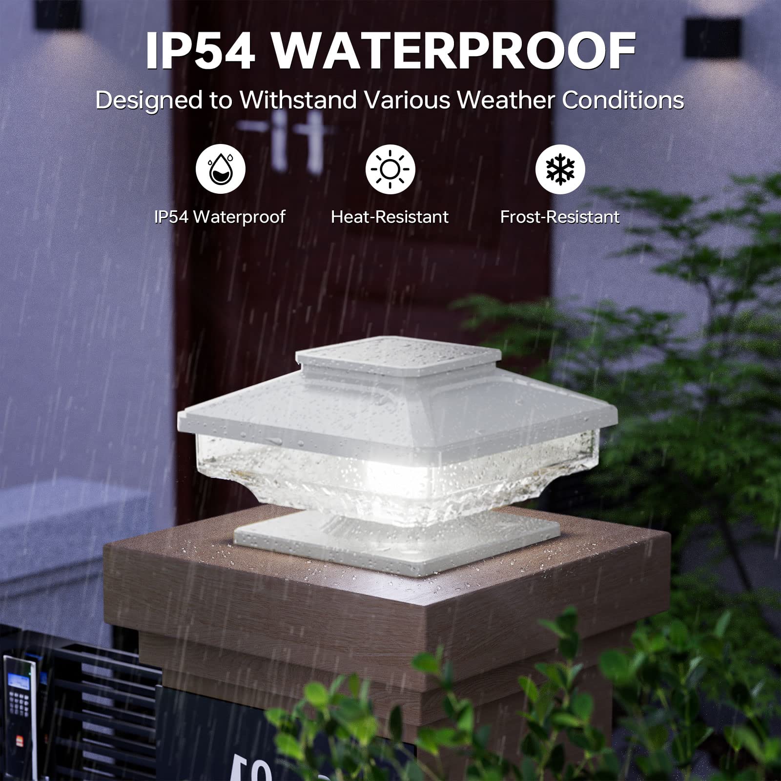 Snapklik.com : Solar Post Cap Lights 8 Pack, Bright White Solar Post ...