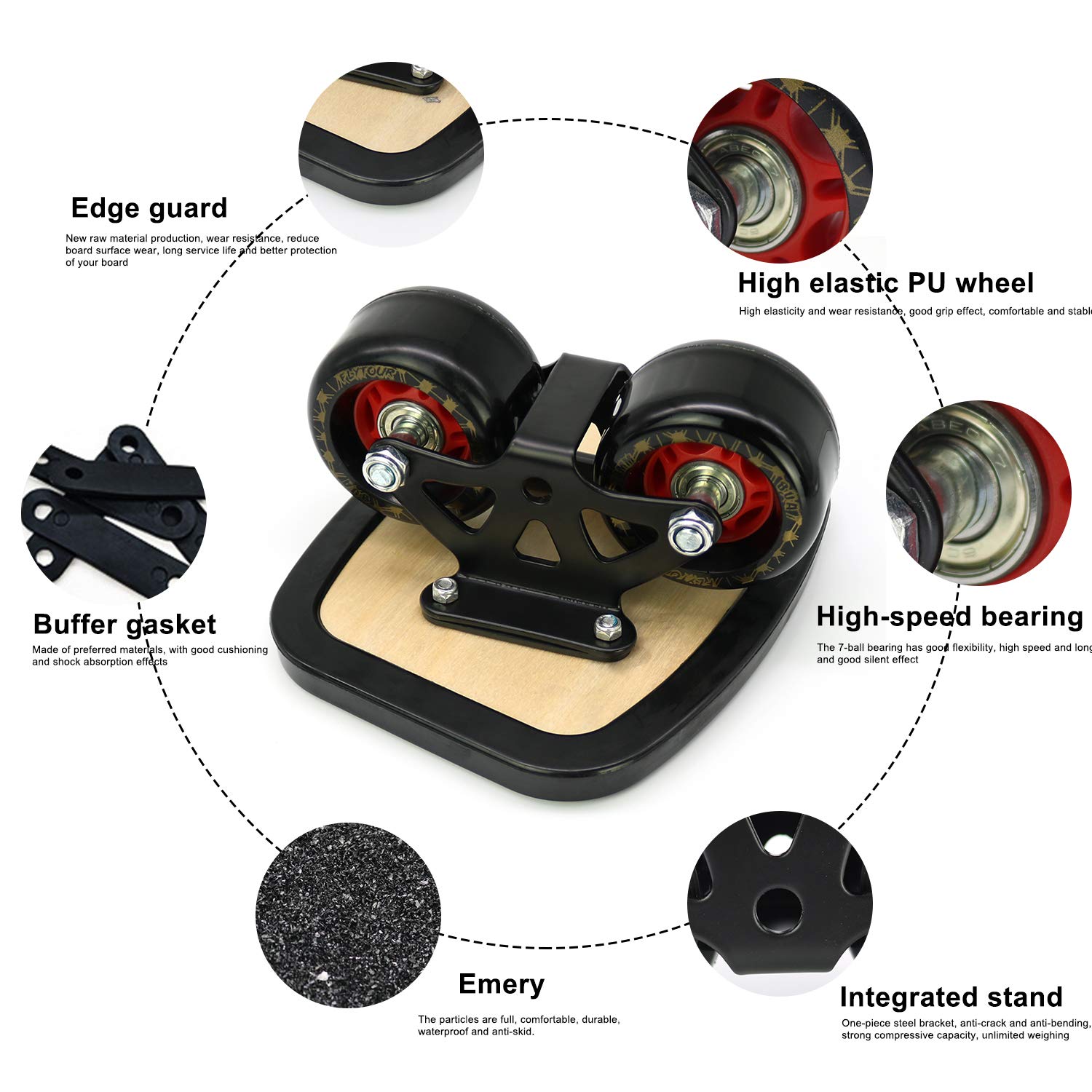 Snapklik.com : TRENDBOX Roller Skate Plates High-end Skateboard ...
