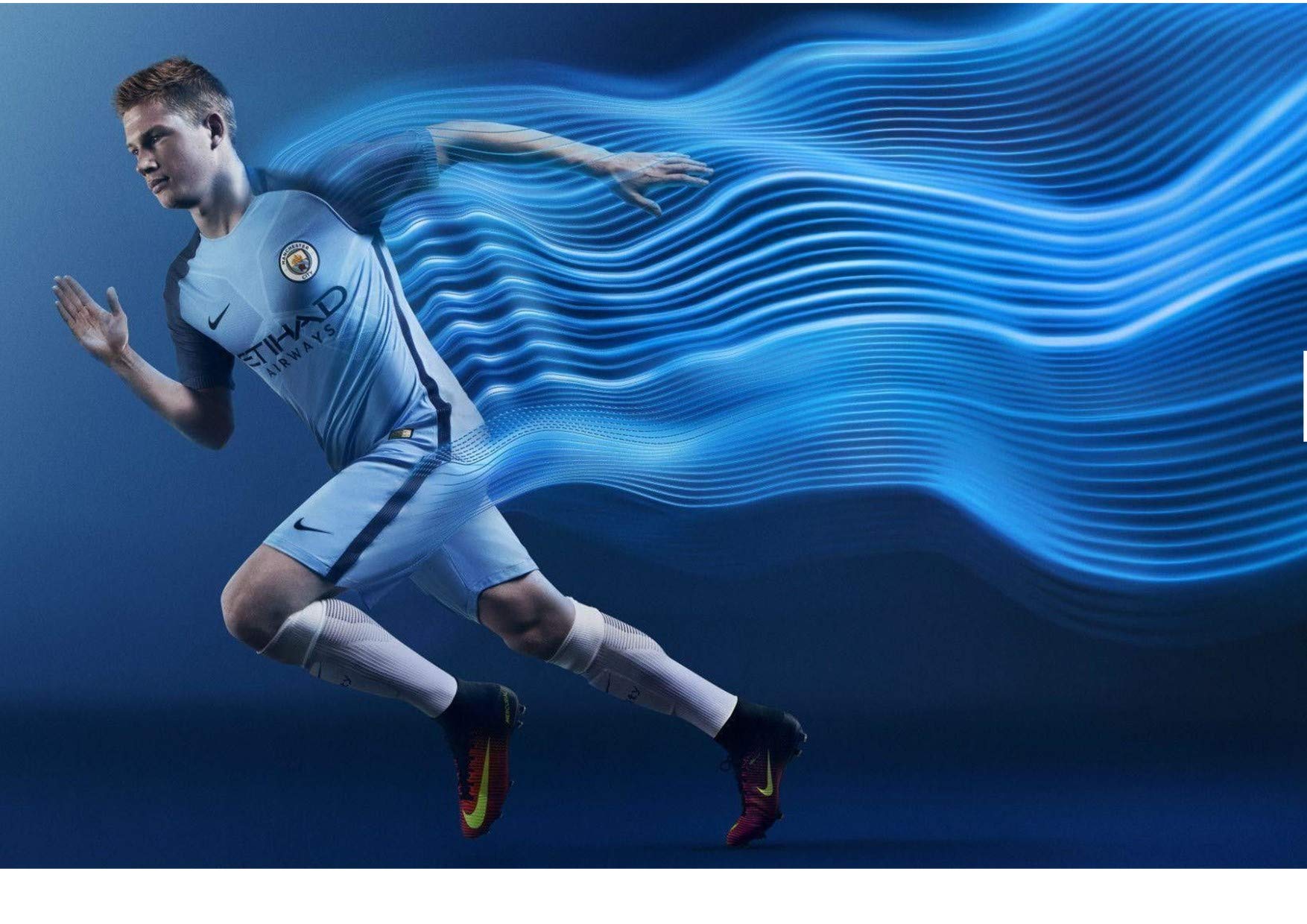 Buy Kevin De Bruyne Running Shadow Man City WP A4 Easy Peel Icing Sheet ...